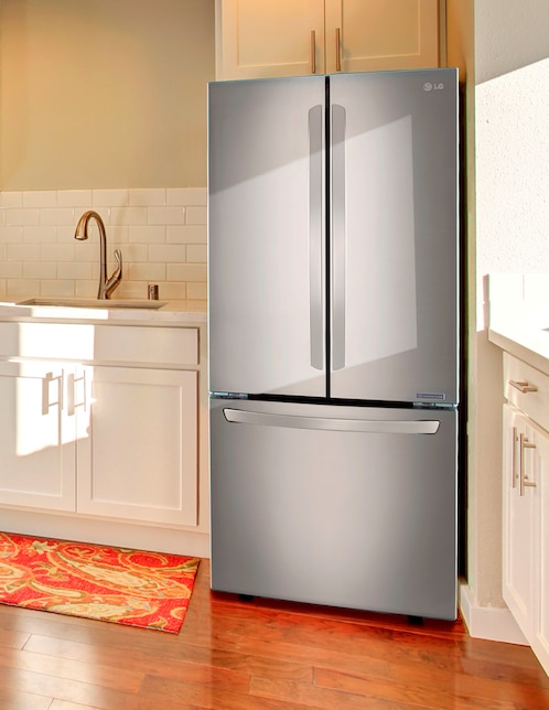 Refrigerador french door LG 22 pies cúbicos inverter y no frost GF22BGSK 6