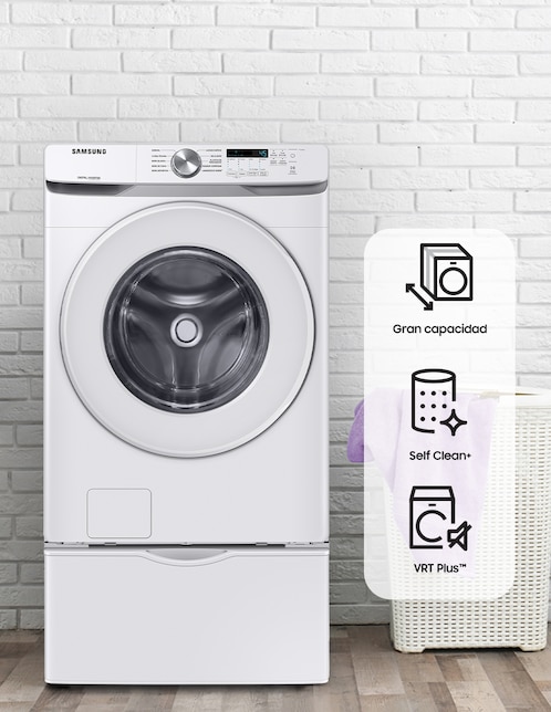 Lavadora Samsung 20 kg automática carga frontal WF20T6000AW/AX 3