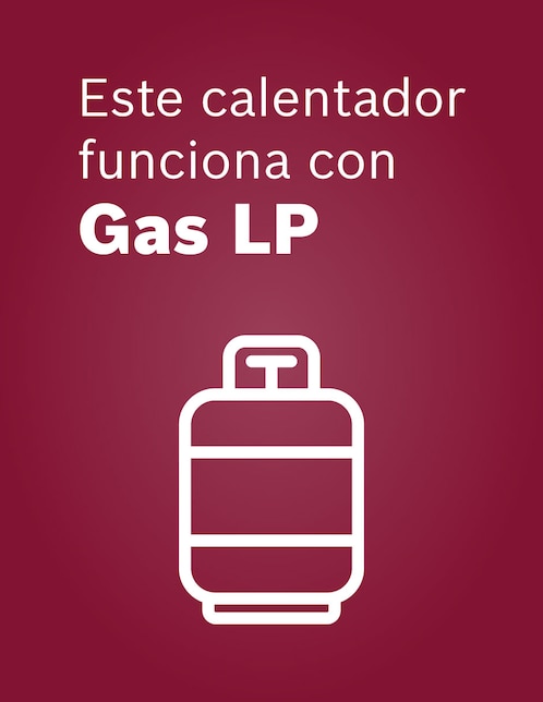 Calentador de paso Bosch ECO 6 LP 6 L gas lp 11