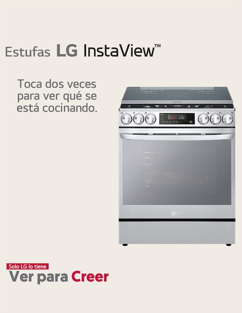 Estufa de piso a gas LG 76 cm LRGL5847S 6