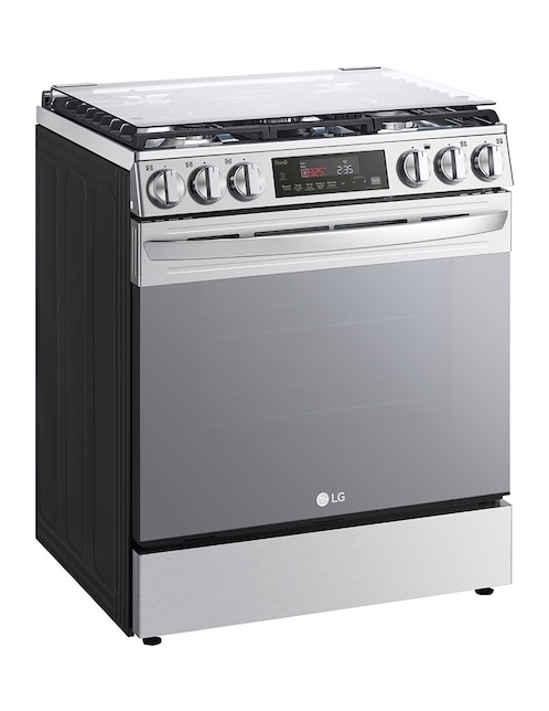 Estufa de piso a gas LP Lg Lupin 2 75.8cm LRGL5845S de 5 quemadores 4