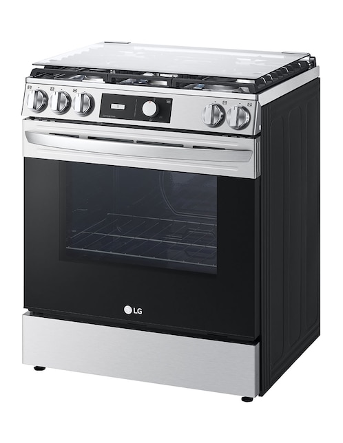 Estufa de piso a Gas LP Lg 76 cm LRGL5841S de 5 quemadores 4