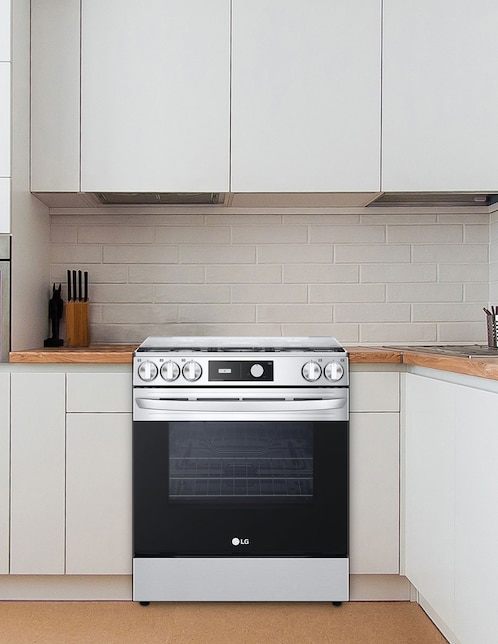 Estufa de piso a Gas LP Lg 76 cm LRGL5841S de 5 quemadores 9