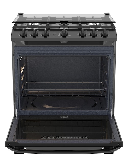 Estufa de piso a gas Mabe 76 cm EMH7602JBS0 3