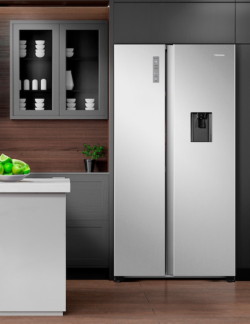 Refrigerador dúplex Hisense 18 pies cúbicos inverter no frost RS19N6WCX 5