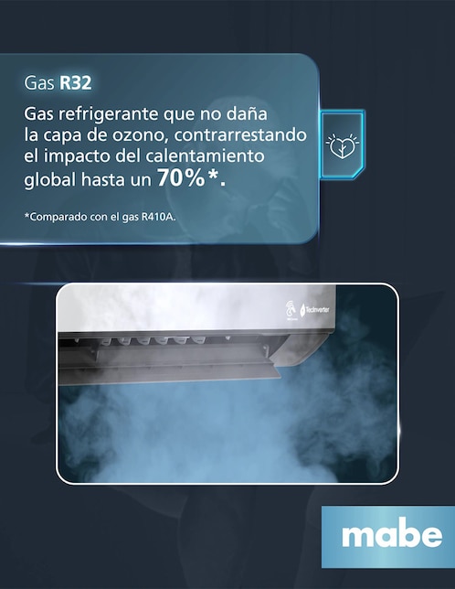Aire acondicionado mini split inverter Mabe frío 12000 BTU ...